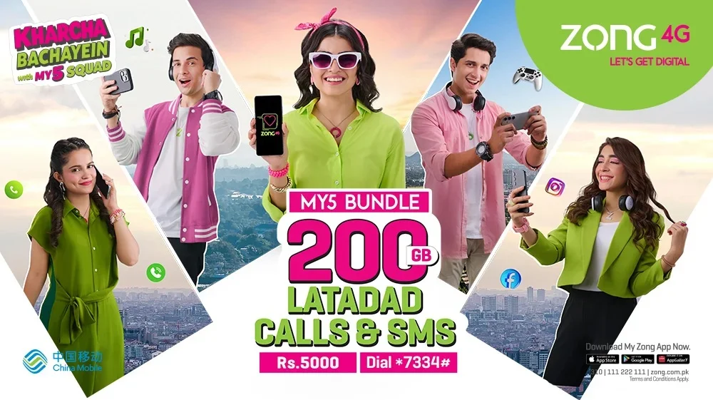 Zong Brings Back the Buzz with MY5: Pakistan’s Most Affordable Sharing Bundle